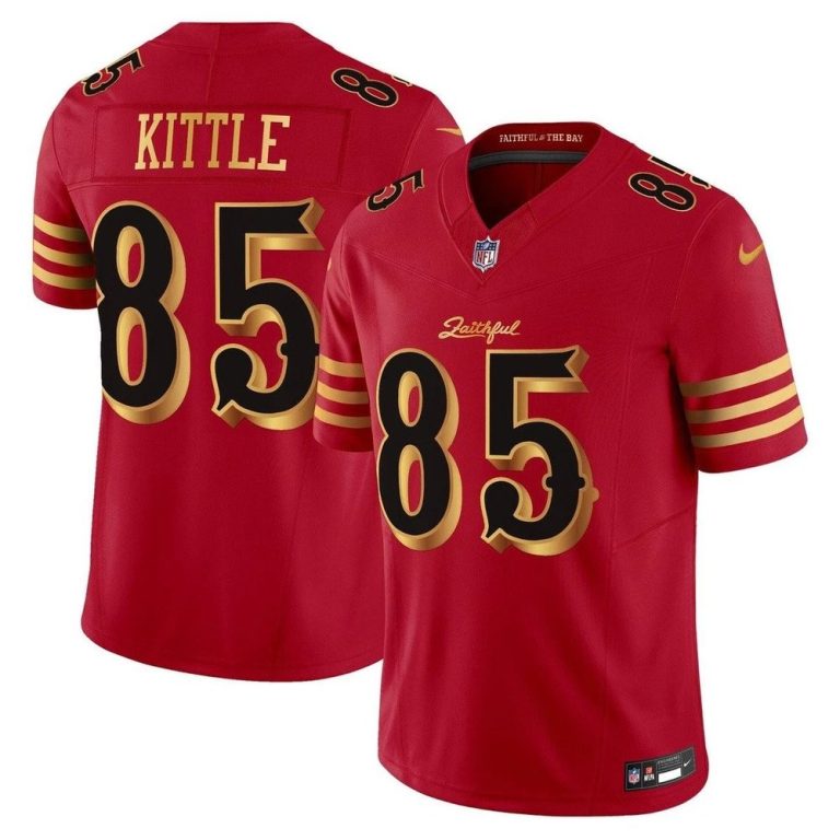 Men’s San Francisco 49ers #85 George Kittle Red Rivalries Collection F ...