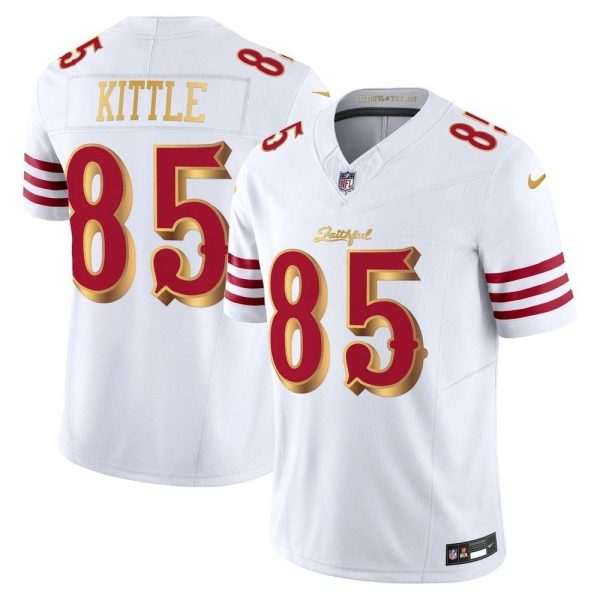 Men’s San Francisco 49ers #85 George Kittle White Rivalries Collection ...